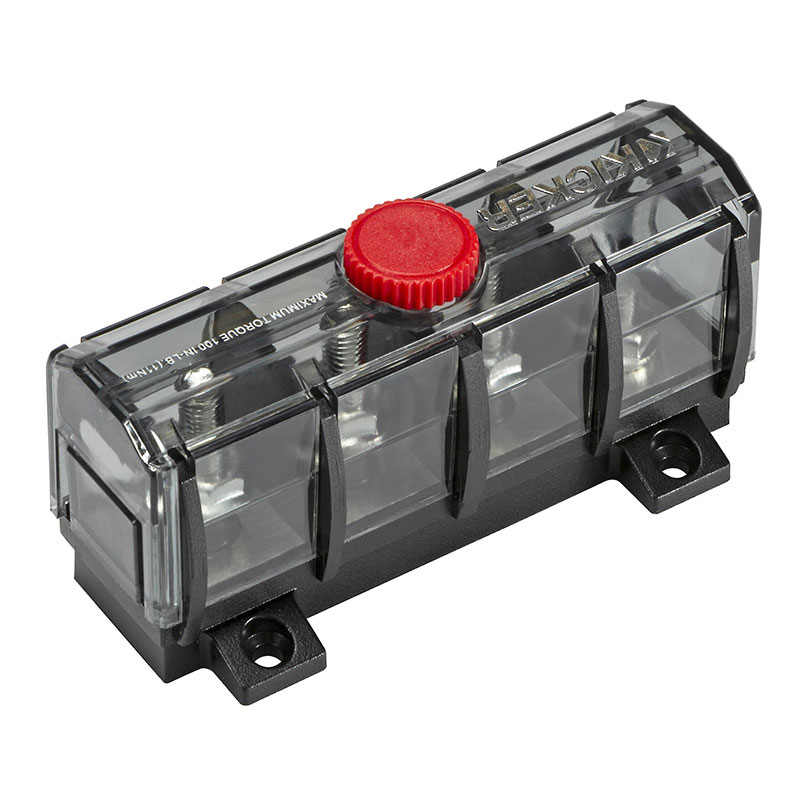 Kicker KMFDB3 ABYC Compliant Fuse Holder Distribution Block - Marine Stereo