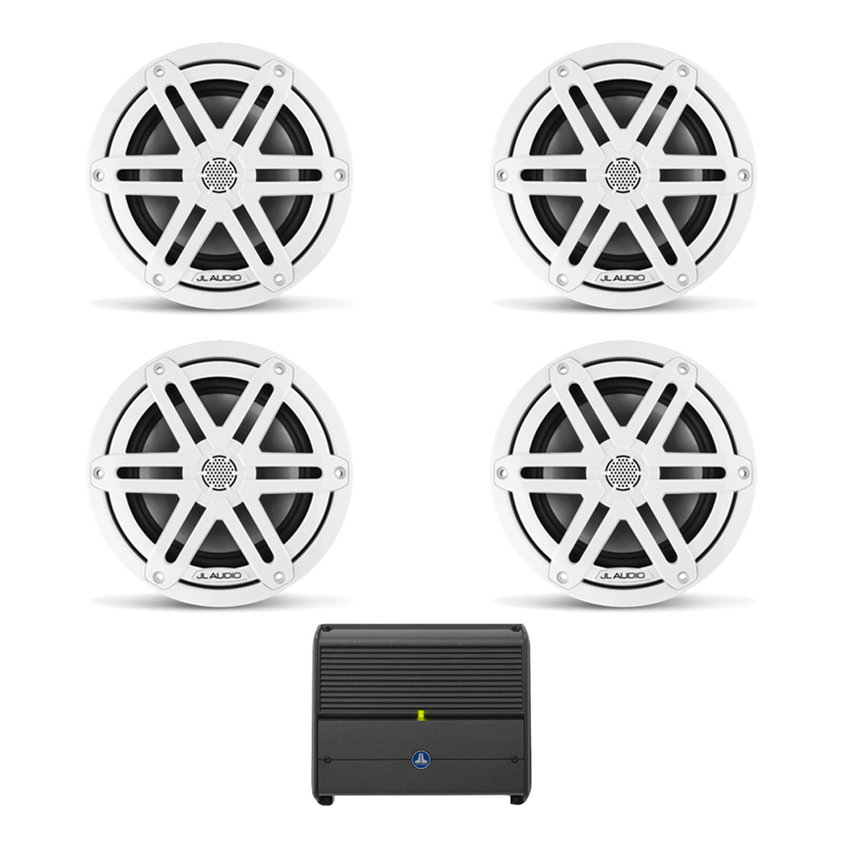 JL Audio M3 6.5" 4 Speaker Marine Stereo Package - Marine Stereo