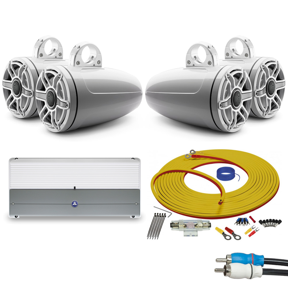 JL Audio M6 8.8" 4 Tower Speaker Package - Marine Stereo